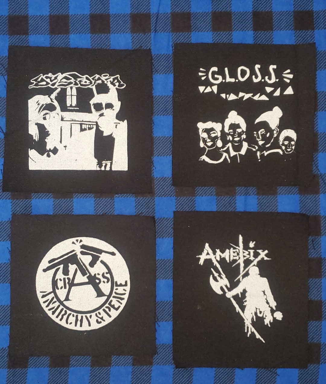 Punk Rock Hardcore Dbeat Crust Punk Metal Patches(dystopia,g.l.o.s.s ...