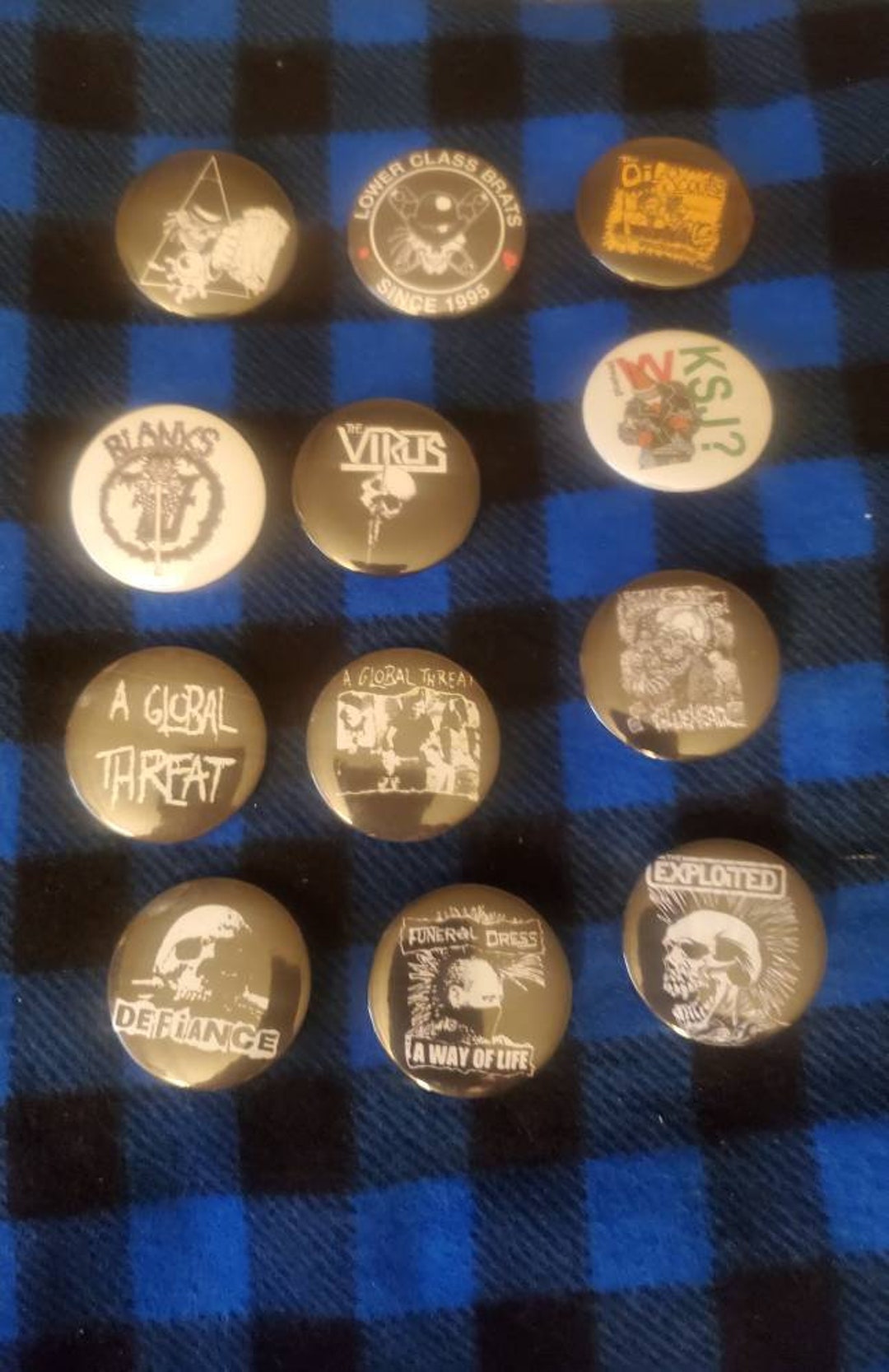 Punk Rock Street Punk Punk Pins Lotlower Class Brats,the Exploited,the ...