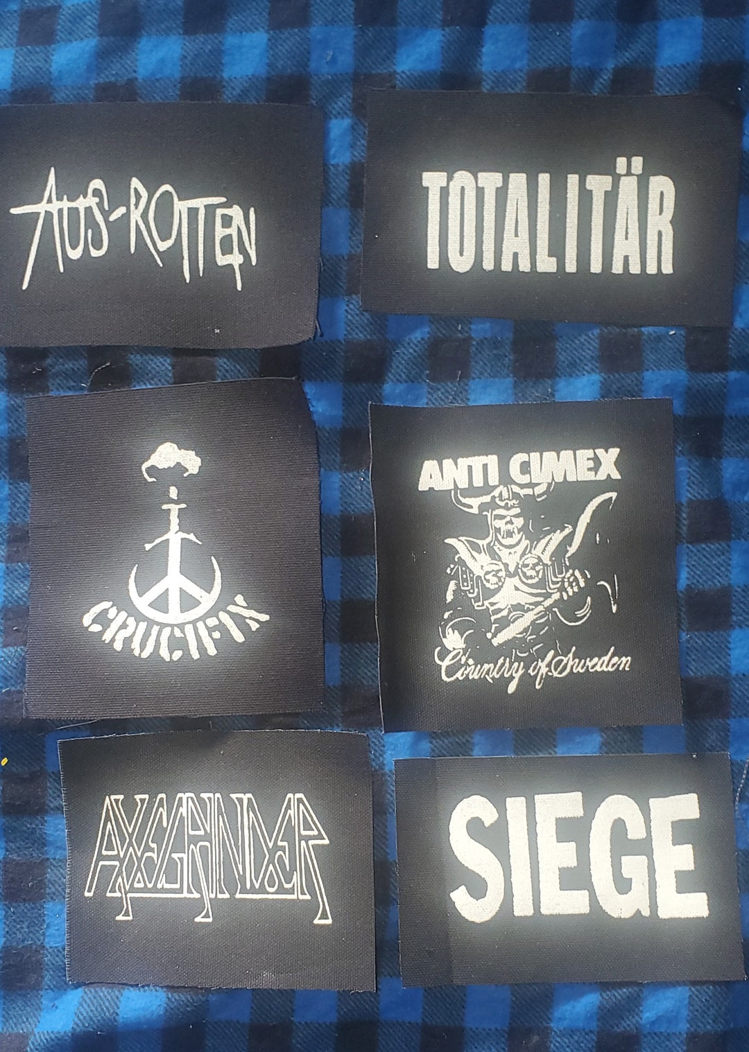 Punk Crustpunk Dbeat Metal Hardcore Punkrock Patches(anti Cimex, Aus ...