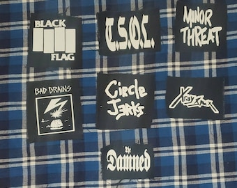 Punk Circle Patches - Etsy