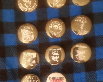 Punk Rock 1.25 Pinback Buttons - Etsy