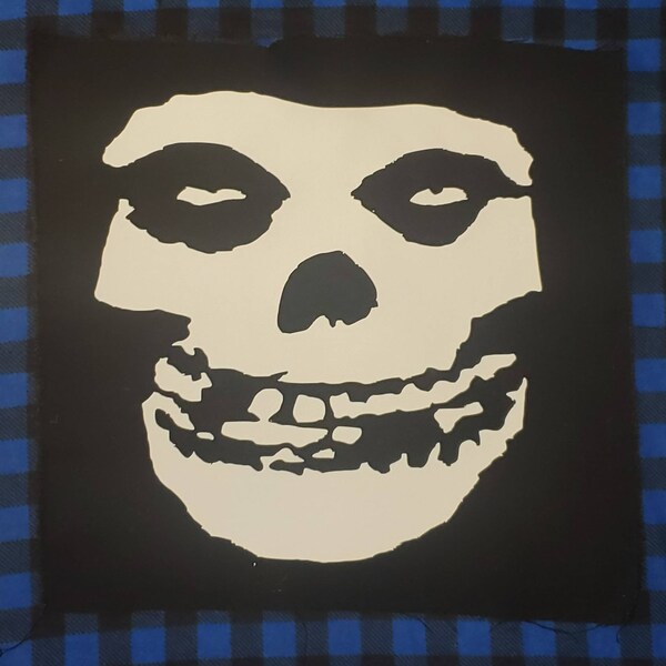 Embroidered Misfits Skull Back Patch - Etsy