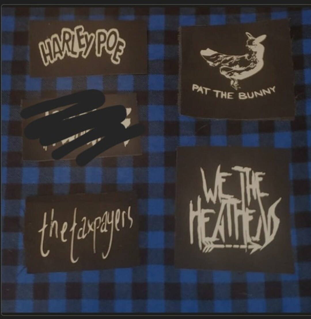 Folk Punk Punkrock Crustpunk Dbeat Metal Patches 3(harley Poe,the ...