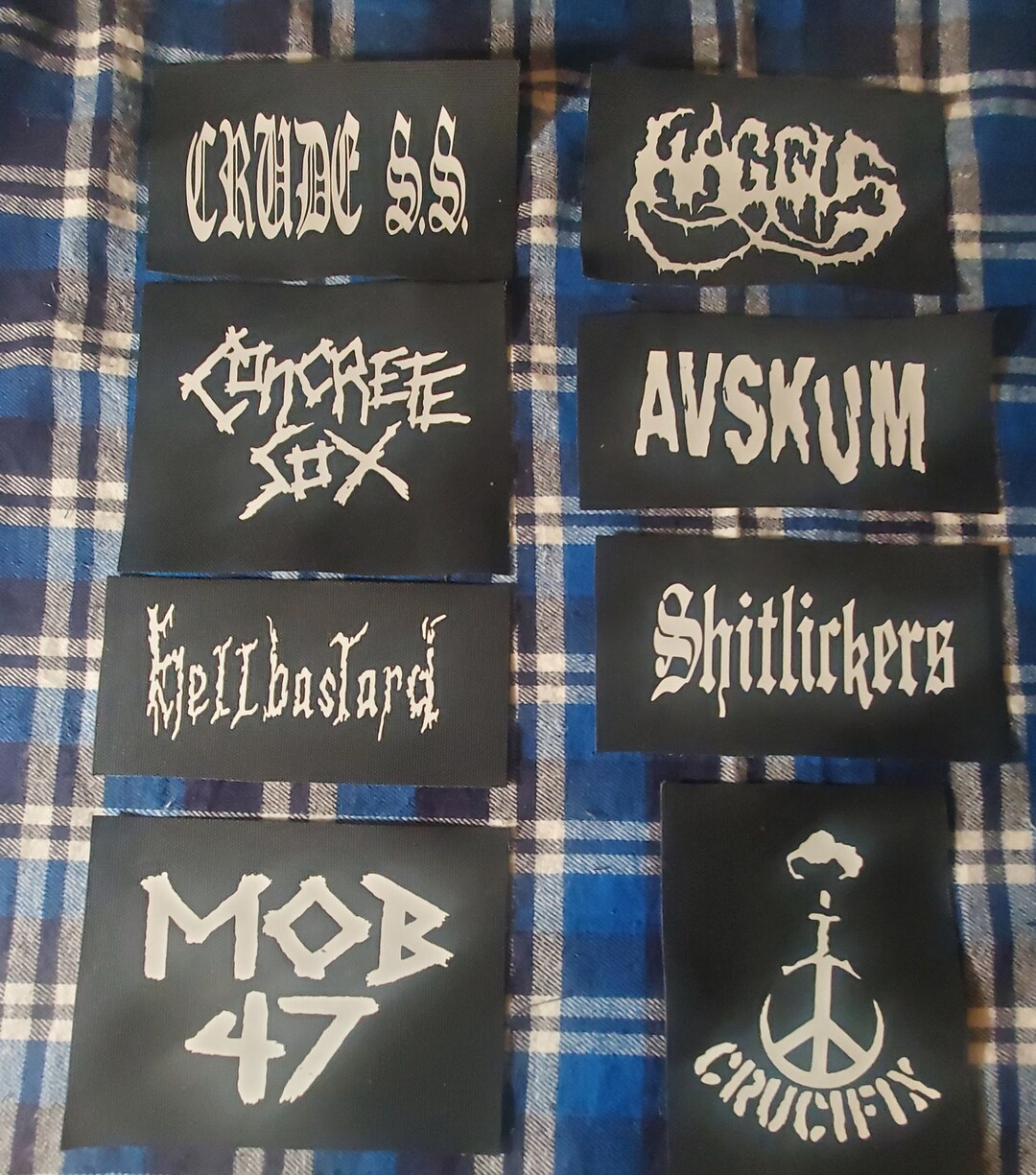 Punk Crust Dbeat Powerviolence Patches(crude Ss,haggus,concrete Sox,avskum,hellbastard ...