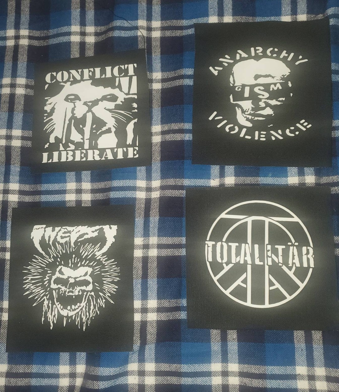 Punk Crust Dbeat,anarcho Punk Patches(conflict,gism,inepsy,totalitar ...