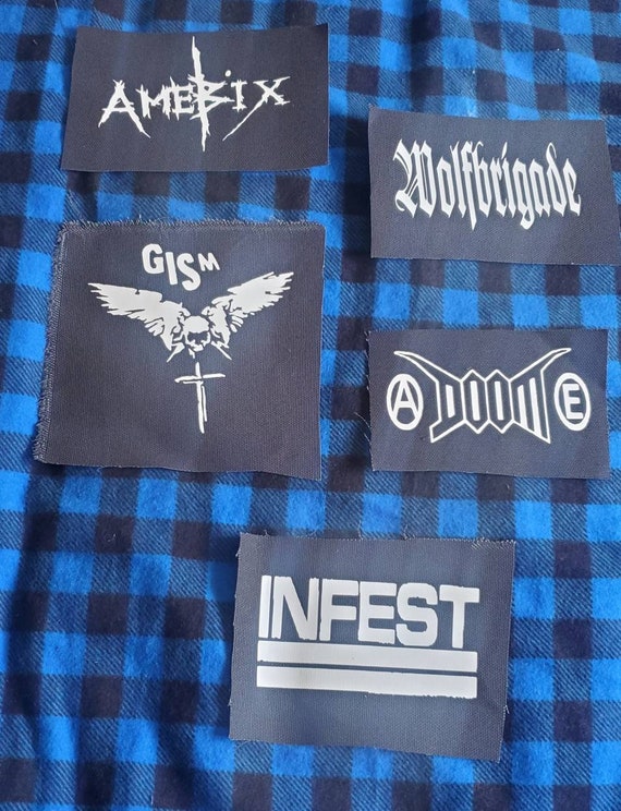 Crust Punk Dbeat Patchesamebixwolfbrigade gismdoominfest - Etsy