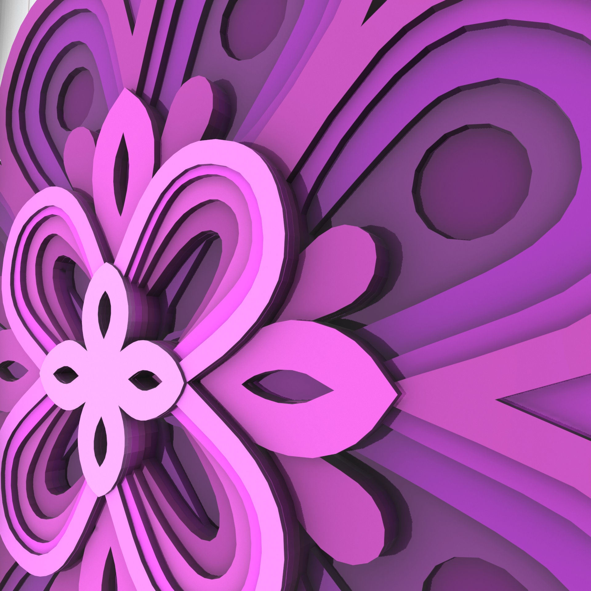 Circle 3D Mandala Svg Files Multilayer Panel for Laser - Etsy