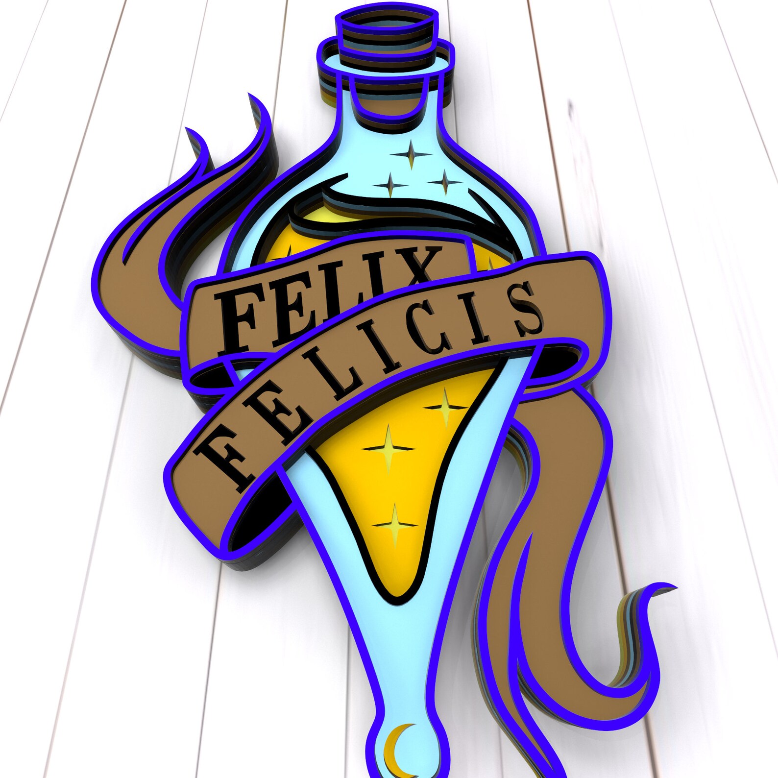 Felix Felicis 3D Mandala Svg Files, Multilayer Panel for Laser Cutting ...