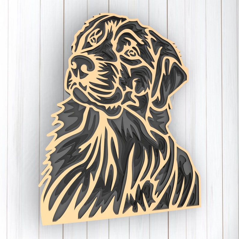 Dog 3D Mandala Svg Files, Multilayer Panel for Laser Cutting, SVG Files ...