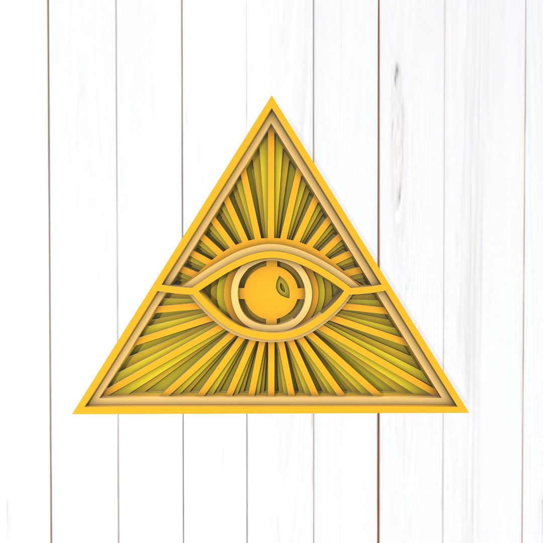 Occult Sign 3D Mandala Svg Files, Multilayer Panel for Laser Cutting ...