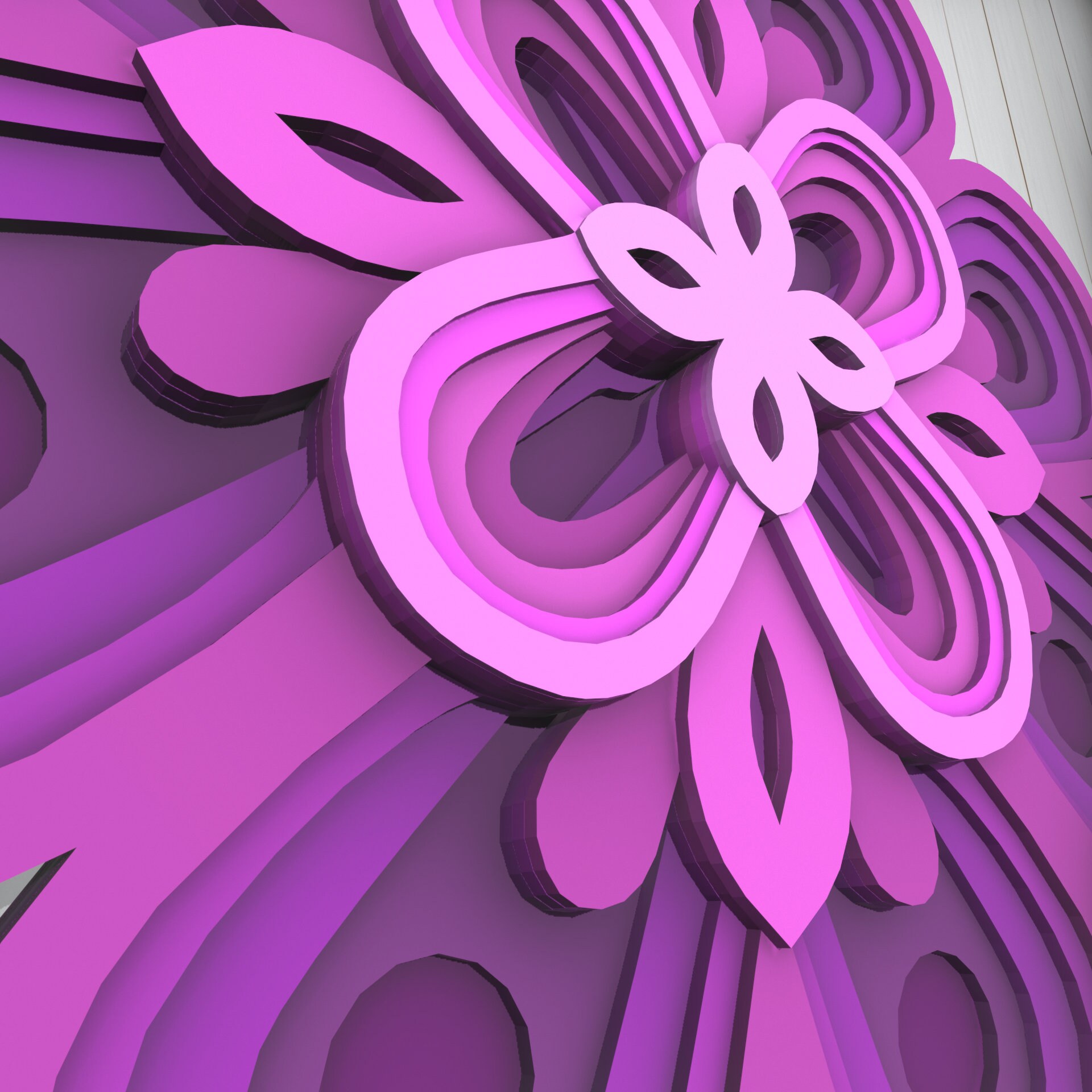 Circle 3D Mandala Svg Files Multilayer Panel for Laser - Etsy