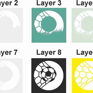 Soccer 3D Mandala Svg Files, Multilayer Panel for Laser Cutting, SVG ...