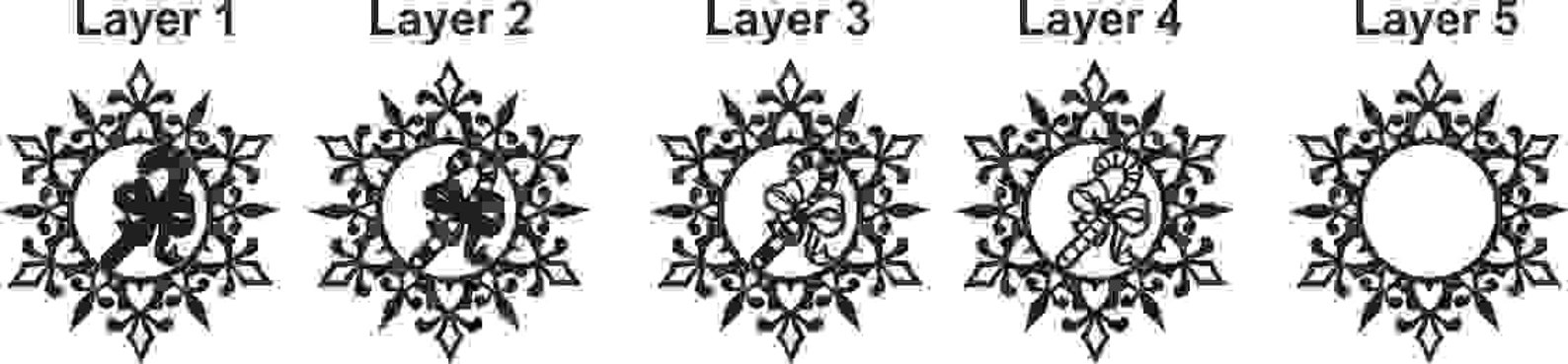 Christmas Snowflakes 3D Mandala Svg Files Multilayer Panel | Etsy