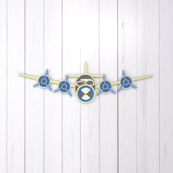 3d Airplane Svg File - Etsy