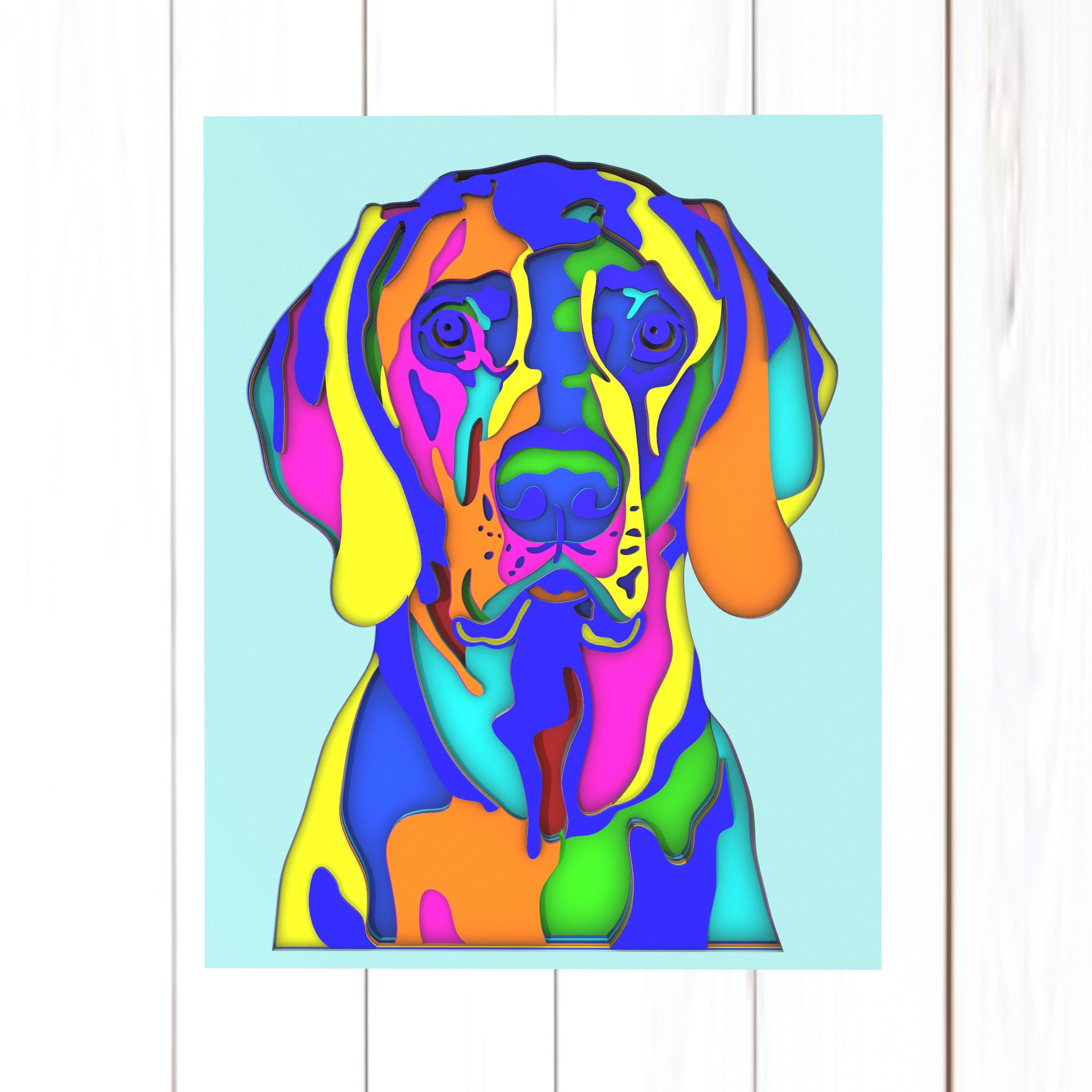 Dog 3D Mandala Svg Files Multilayer Panel for Laser Cutting - Etsy