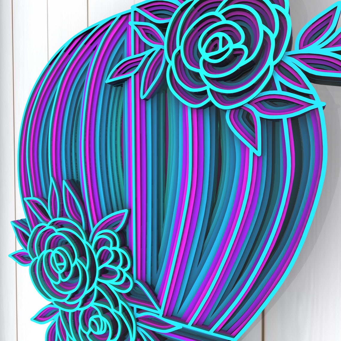 Balloon Svg 3d,aerostat 3D Mandala Svg Files, Multilayer Panel for ...