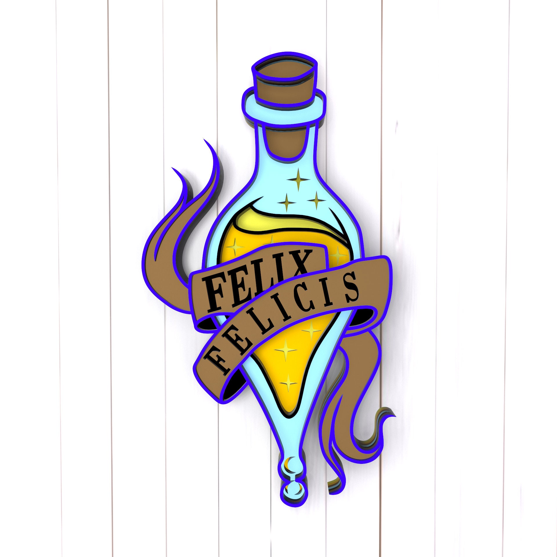 Felix Felicis 3D Mandala Svg Files Multilayer Panel for Laser - Etsy UK