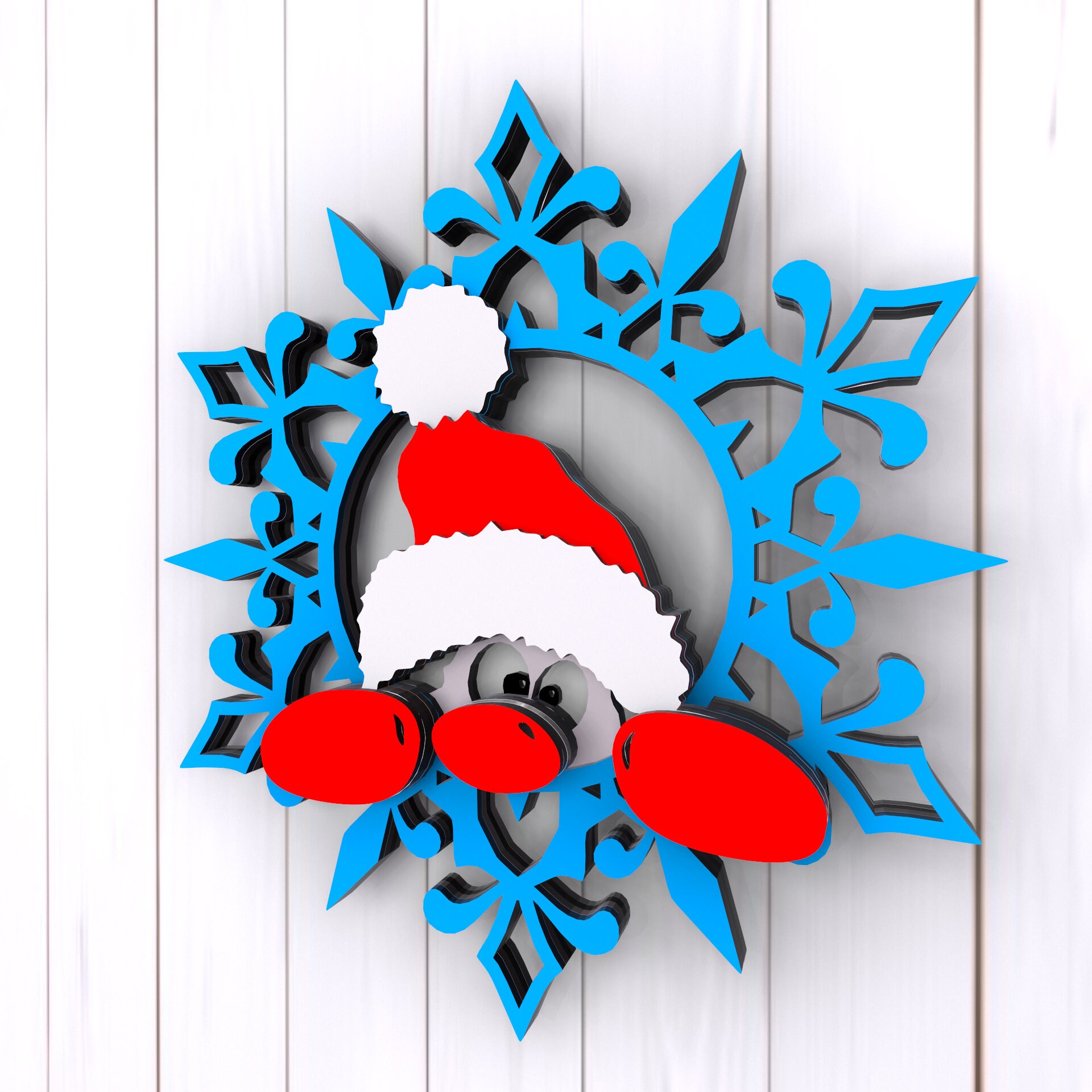 Christmas Snowflakes 3D Mandala Svg Files, Multilayer Panel for Laser ...