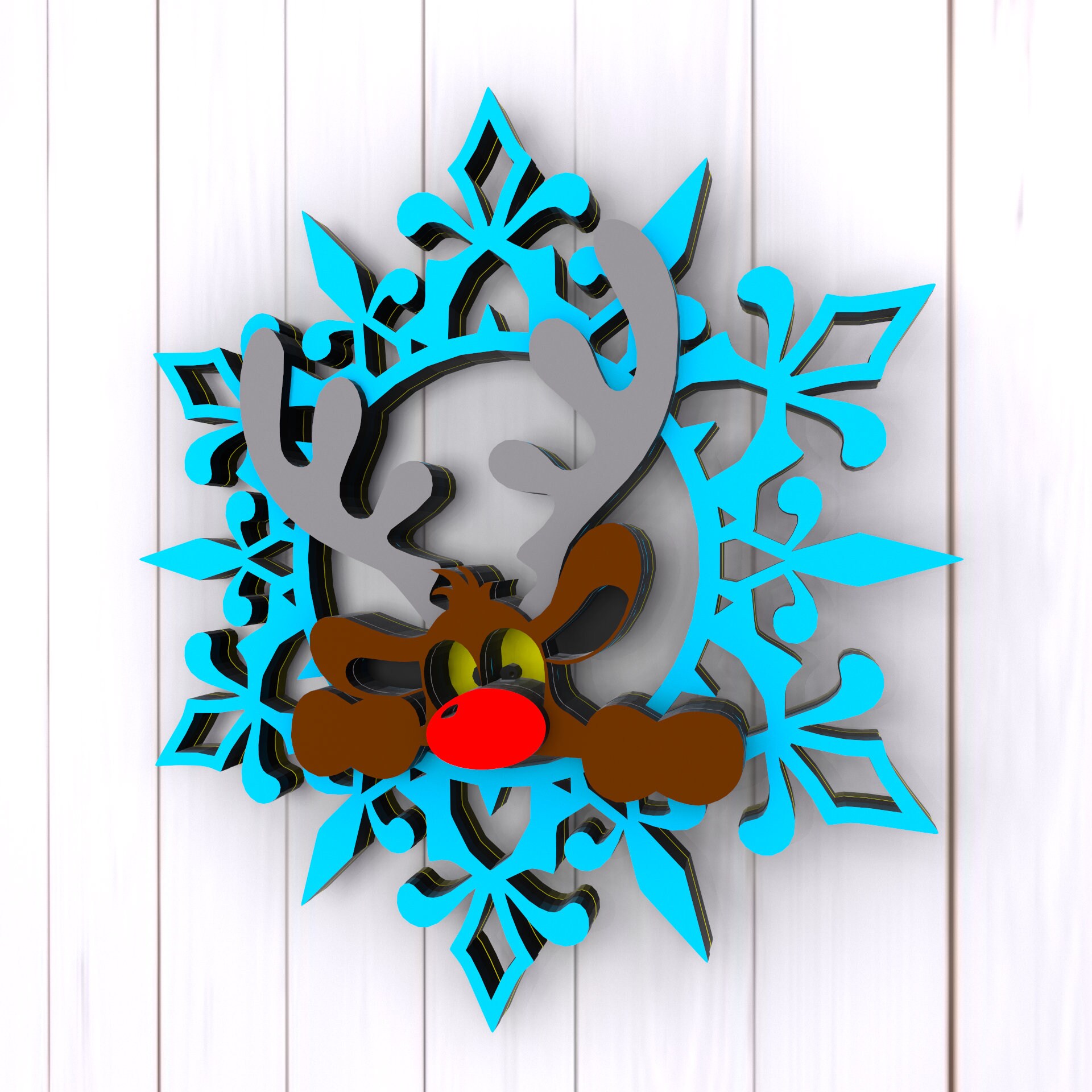 Christmas Snowflakes 3D Mandala Svg Files, Multilayer Panel for Laser ...