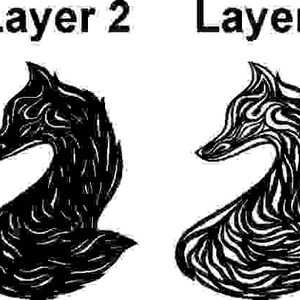 Fox 3D Mandala Svg Files, Multilayer Panel for Laser Cutting, SVG Files ...