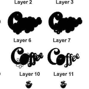 Coffe 3D Mandala Svg Files, Multilayer Panel for Laser Cutting, SVG ...