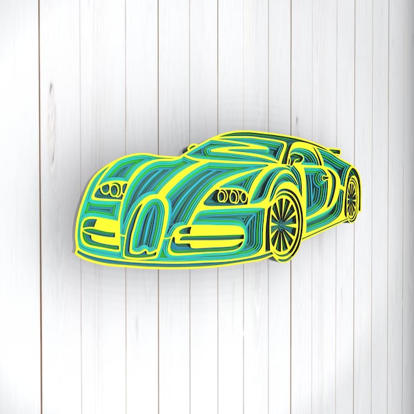 Laser Cut Layer Car - Etsy