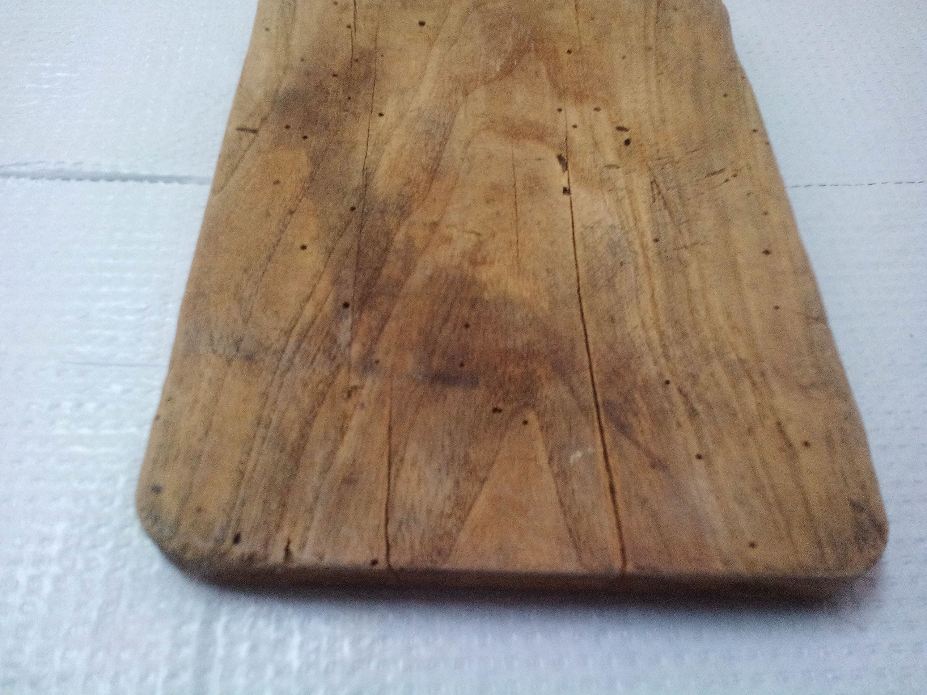 Antique Primitive Vintage Wood Bread Cutting Board Scoop Shovel Plate ...