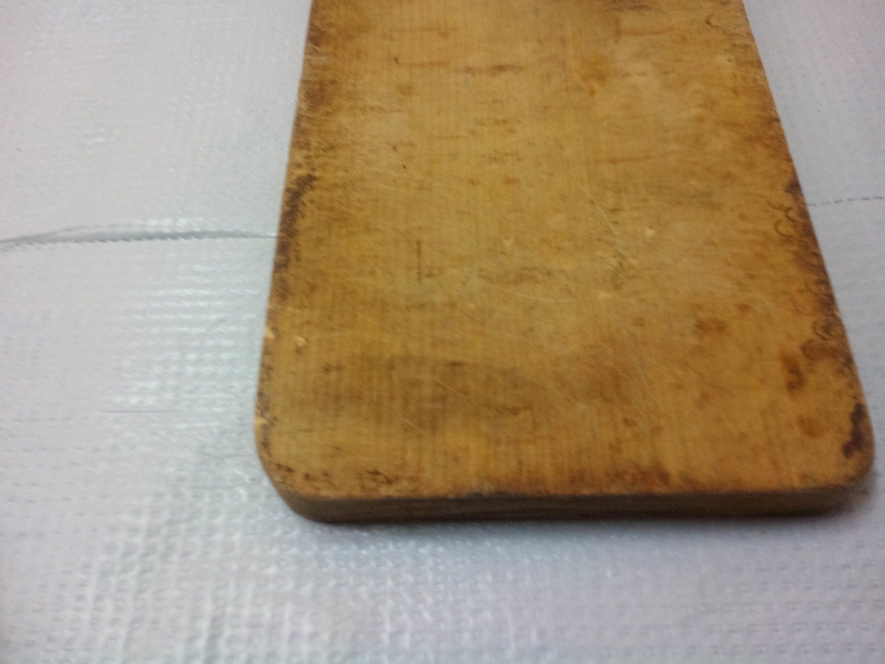 Antique Primitive Vintage Wood Bread Cutting Board Scoop Shovel Plate ...