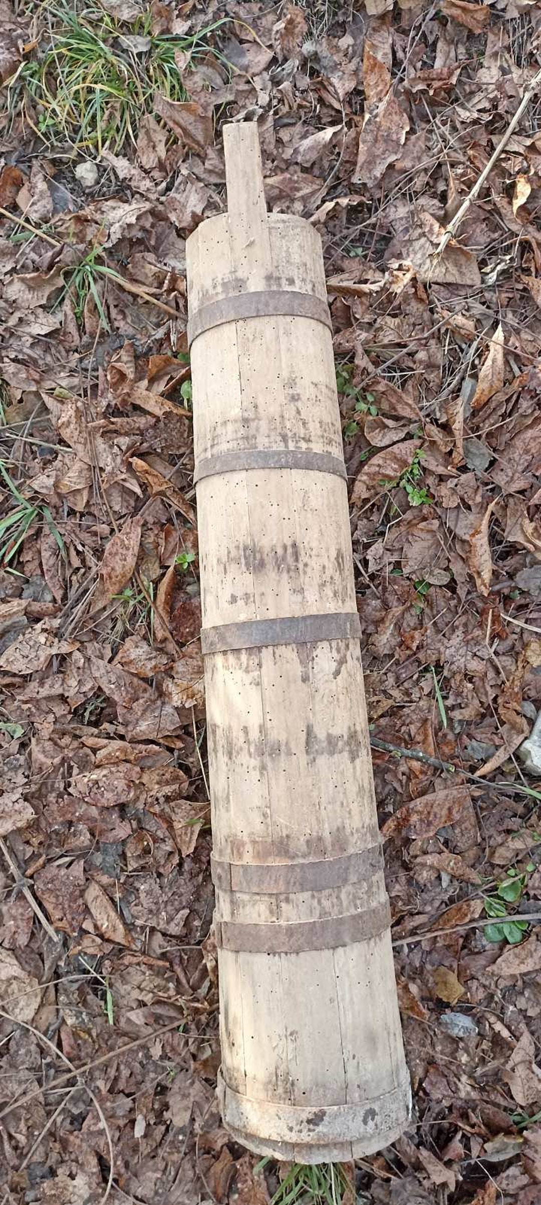 Old Antique Primitive Wooden Wood Barrel Keg Butter Churn Bucket Cask ...