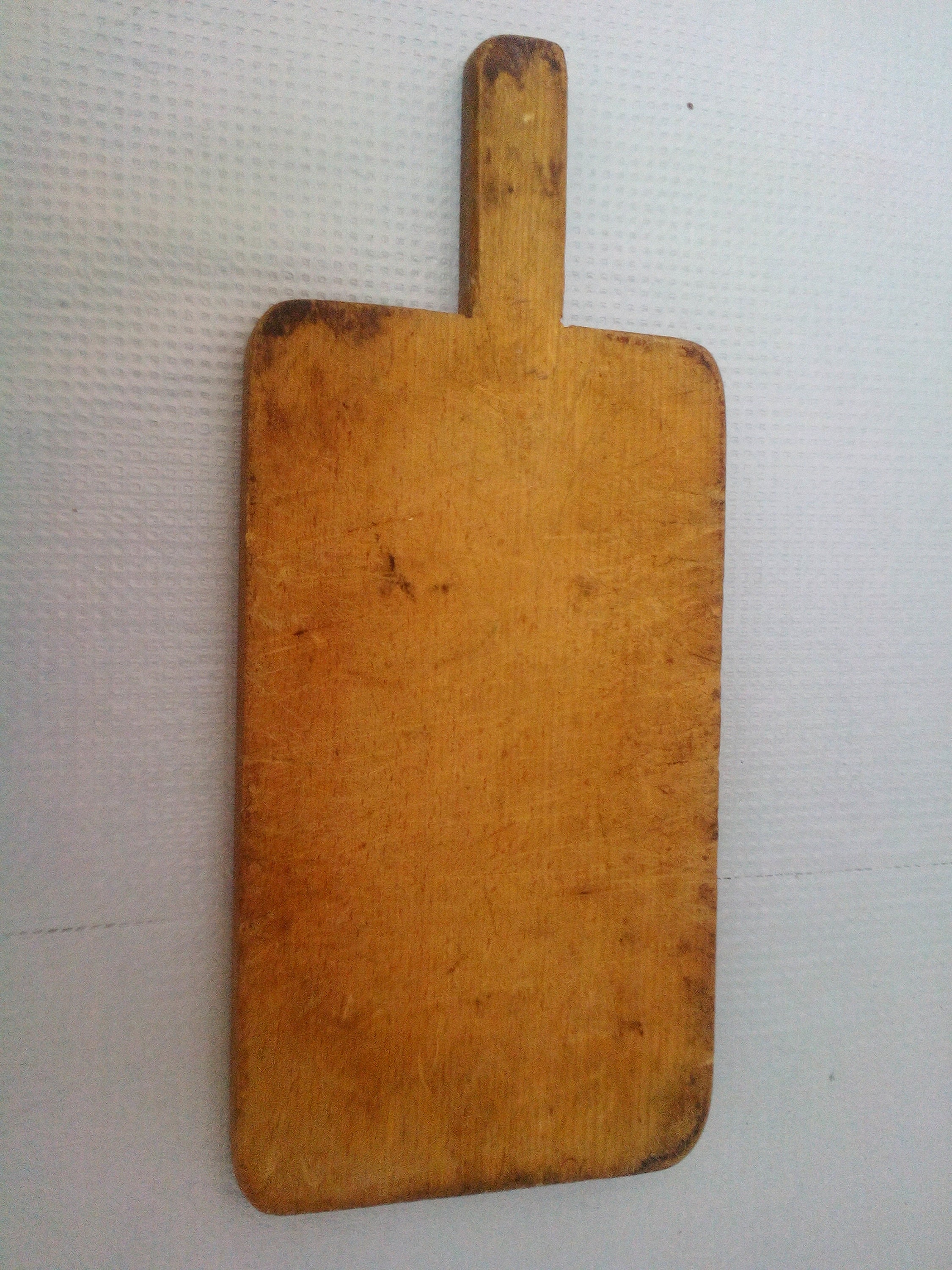 Antique Primitive Vintage Wood Bread Cutting Board Scoop Shovel Plate ...