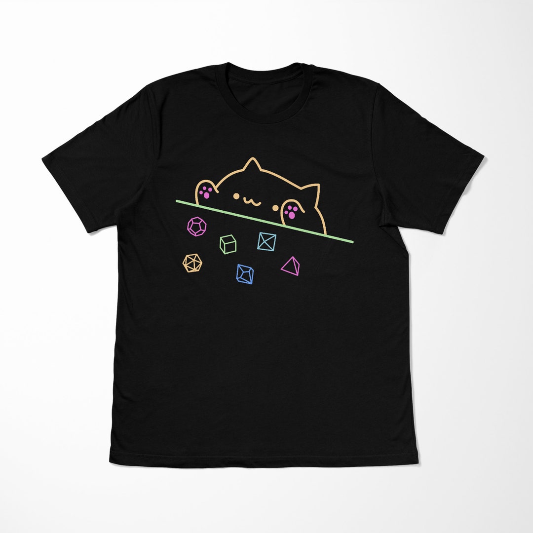 Neon Dnd Cat Shirt | Dungeons and Cats | Dungeons and Dragons | Dnd ...