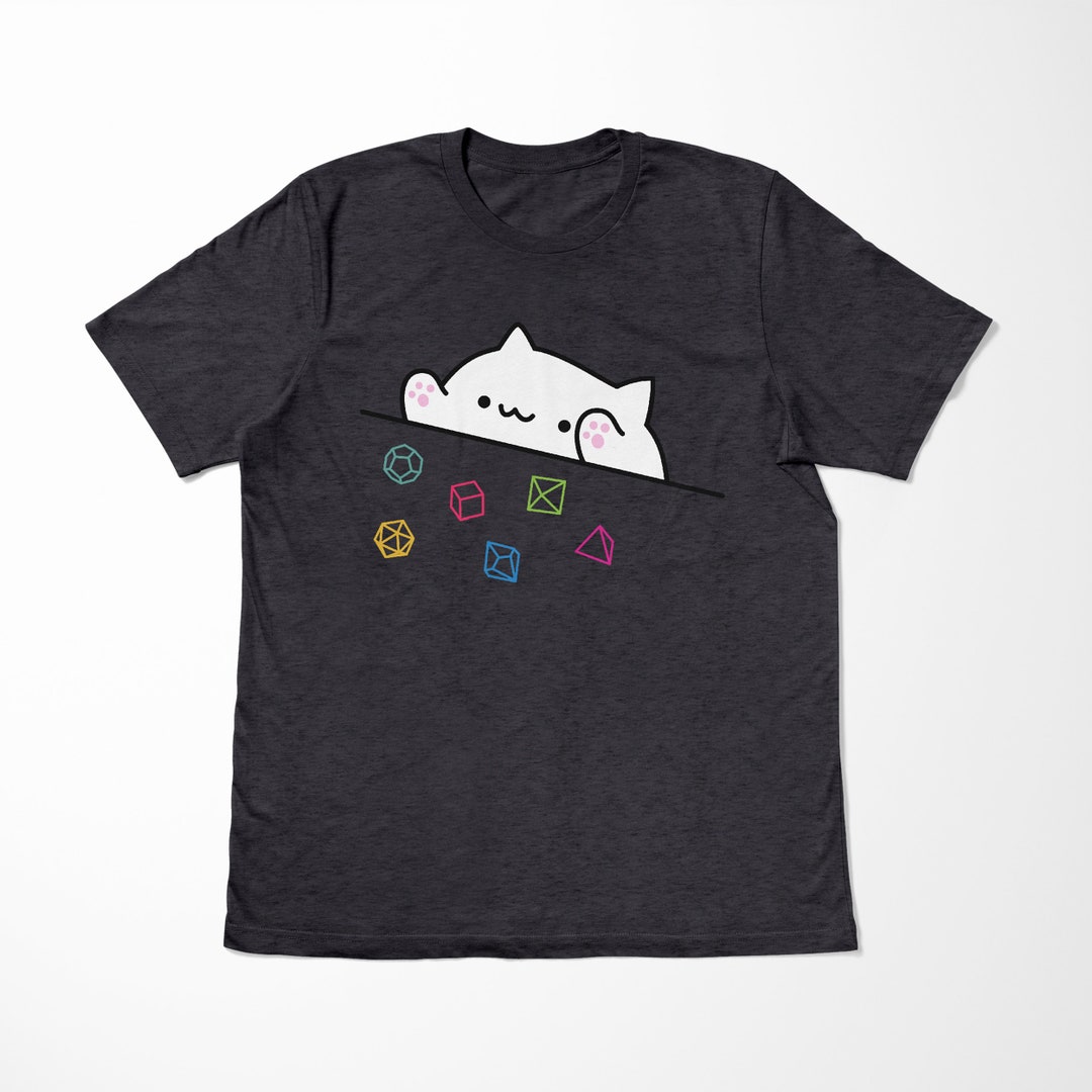 Dice Cat Dnd Shirt | Dnd Cute Kitty | Dnd Dice | Dungeons and Dragons ...