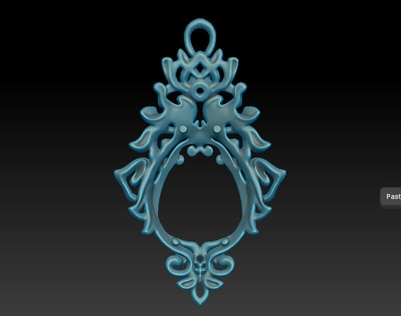 Digital Download Jewellery 3d Model. Dangle Earrings With Intricate ...