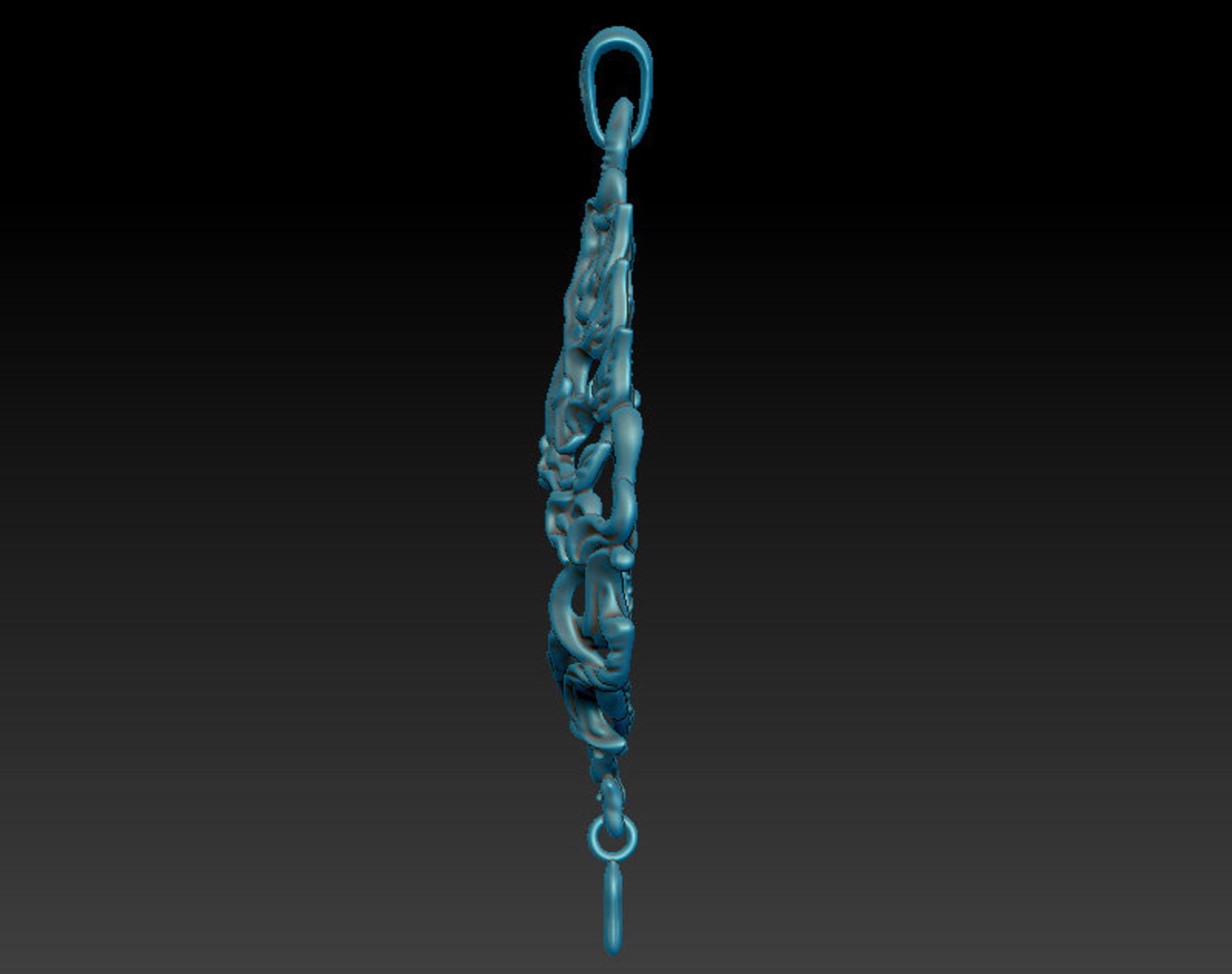 Pendant Necklace Digital 3D Model for a Cabochon - Zbrush Jewellery ...
