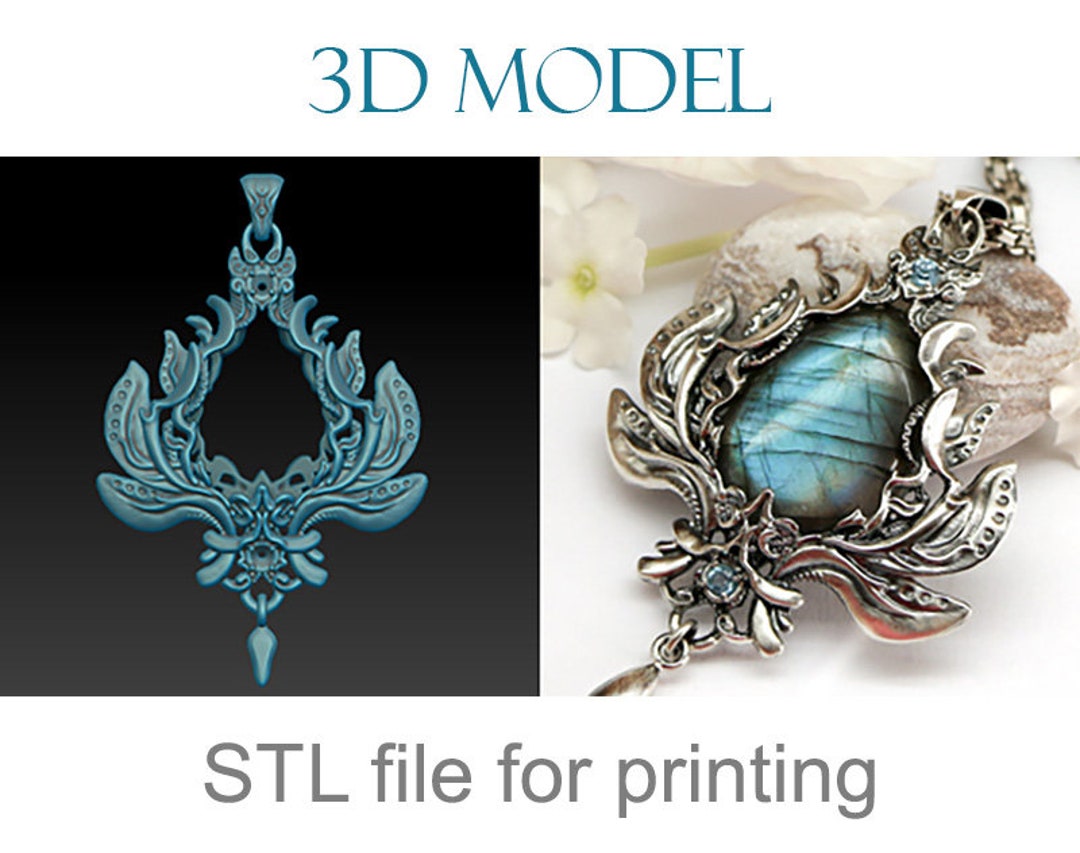 Fantasy Sculpted Pendant 3d Model for Printing - Jewellery Design - Etsy