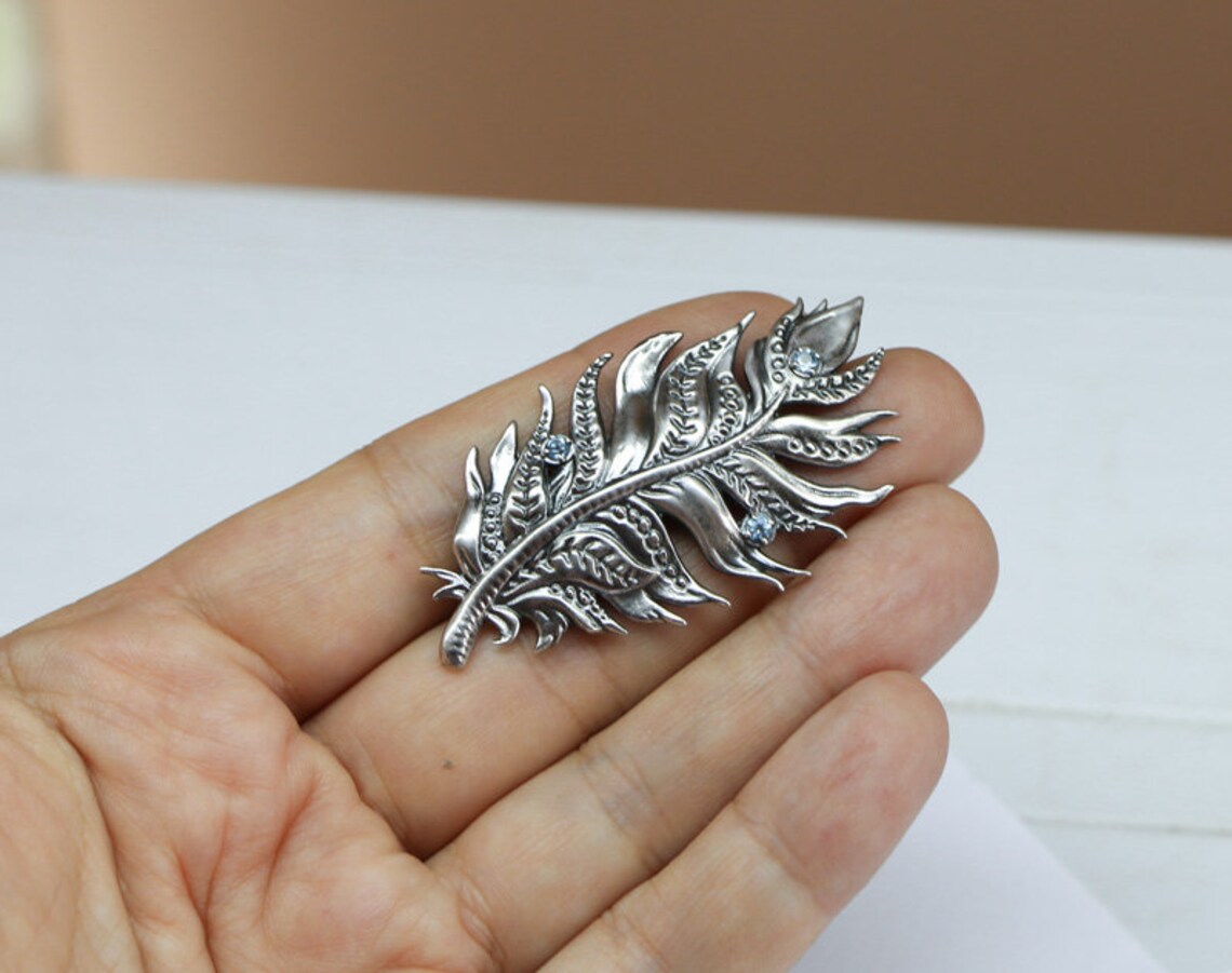 Feather Brooch Printable Jewelry 3d Model. STL Digital File - Etsy