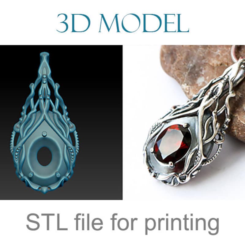 3d Pendant - Etsy