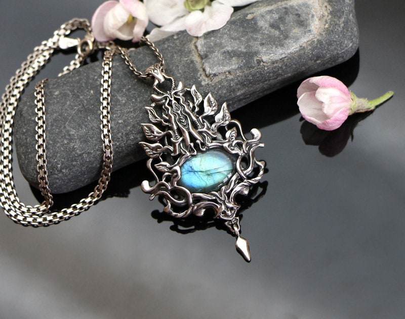 Pendant Necklace Digital 3D Model for a Cabochon - Zbrush Jewellery ...