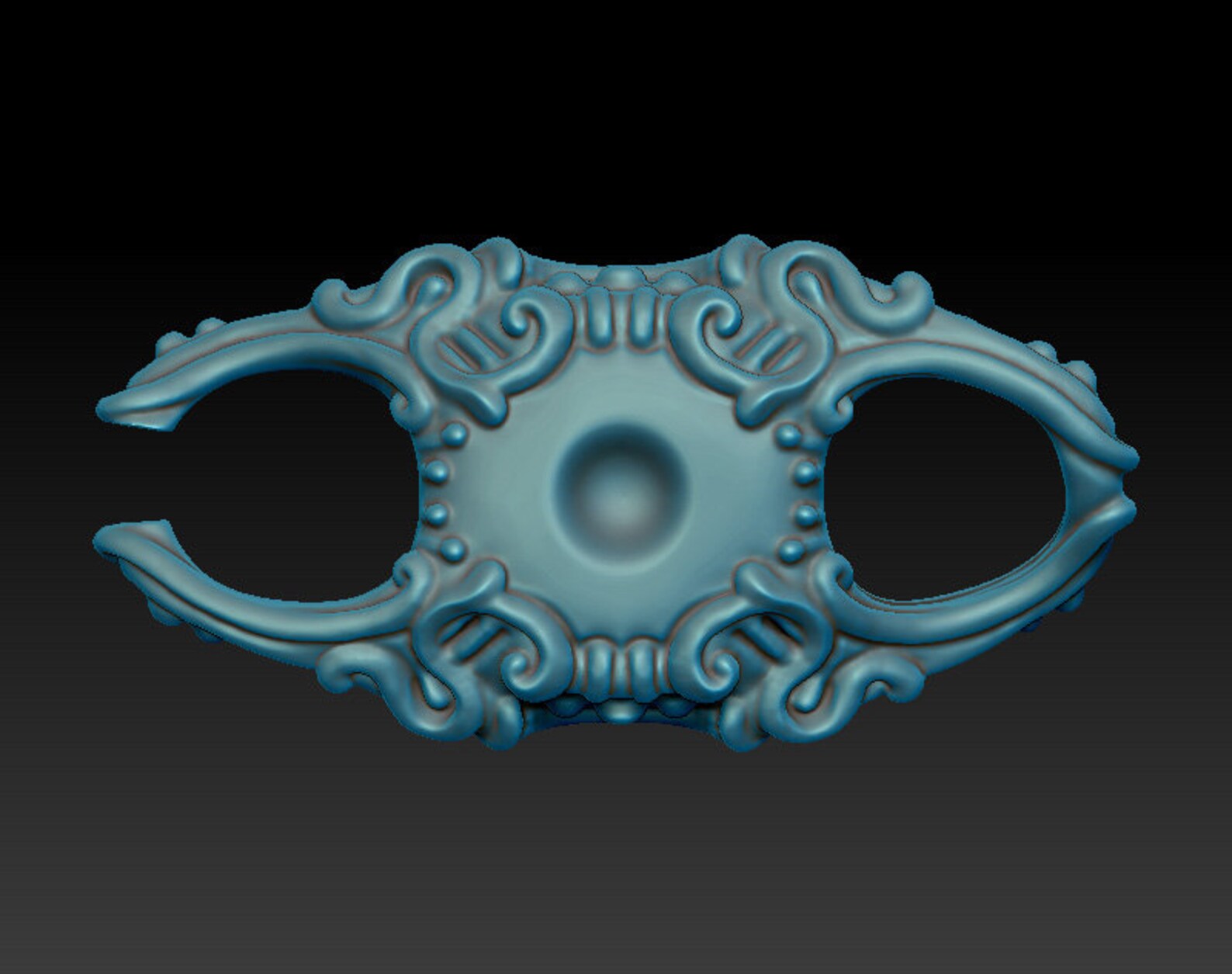 Gemstone Bracelet 3D Model STL, Ornate Vintage Bracelet Design for 3D ...