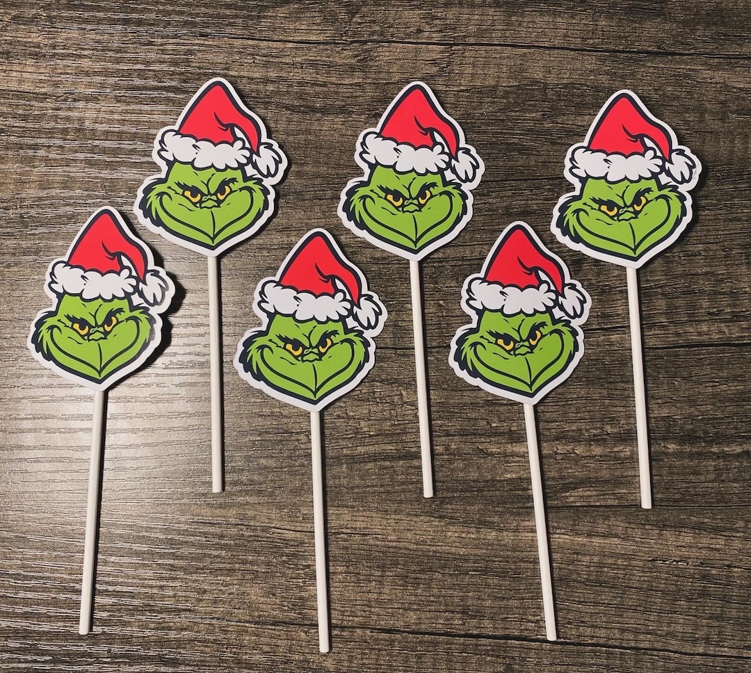 Holiday Cupcake Toppers, Grinchmas Only , the Grinch Holiday Toppers ...