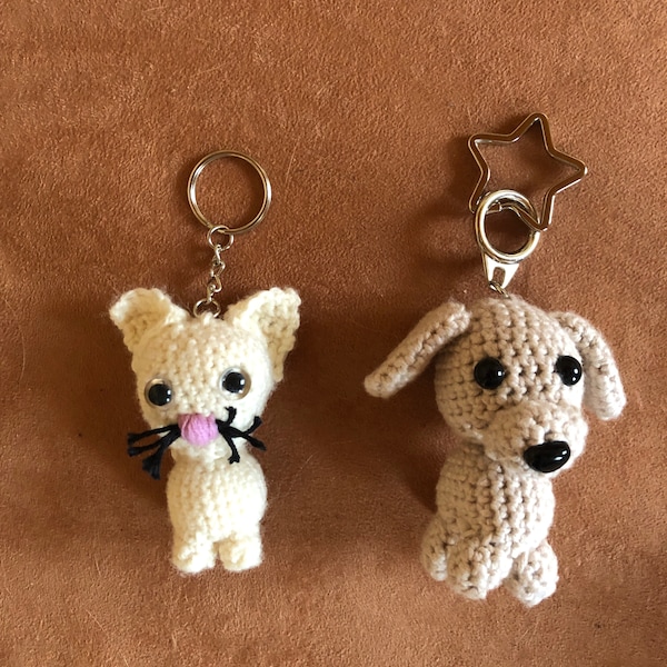 Dog Keychain - Etsy