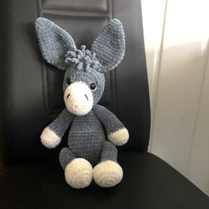 Pretty Donkey, Cuddly Toy Made of Soft Chenille Wool, Head, Arms and ...
