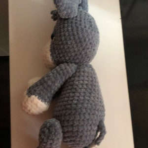 Pretty Donkey, Cuddly Toy Made of Soft Chenille Wool, Head, Arms and ...