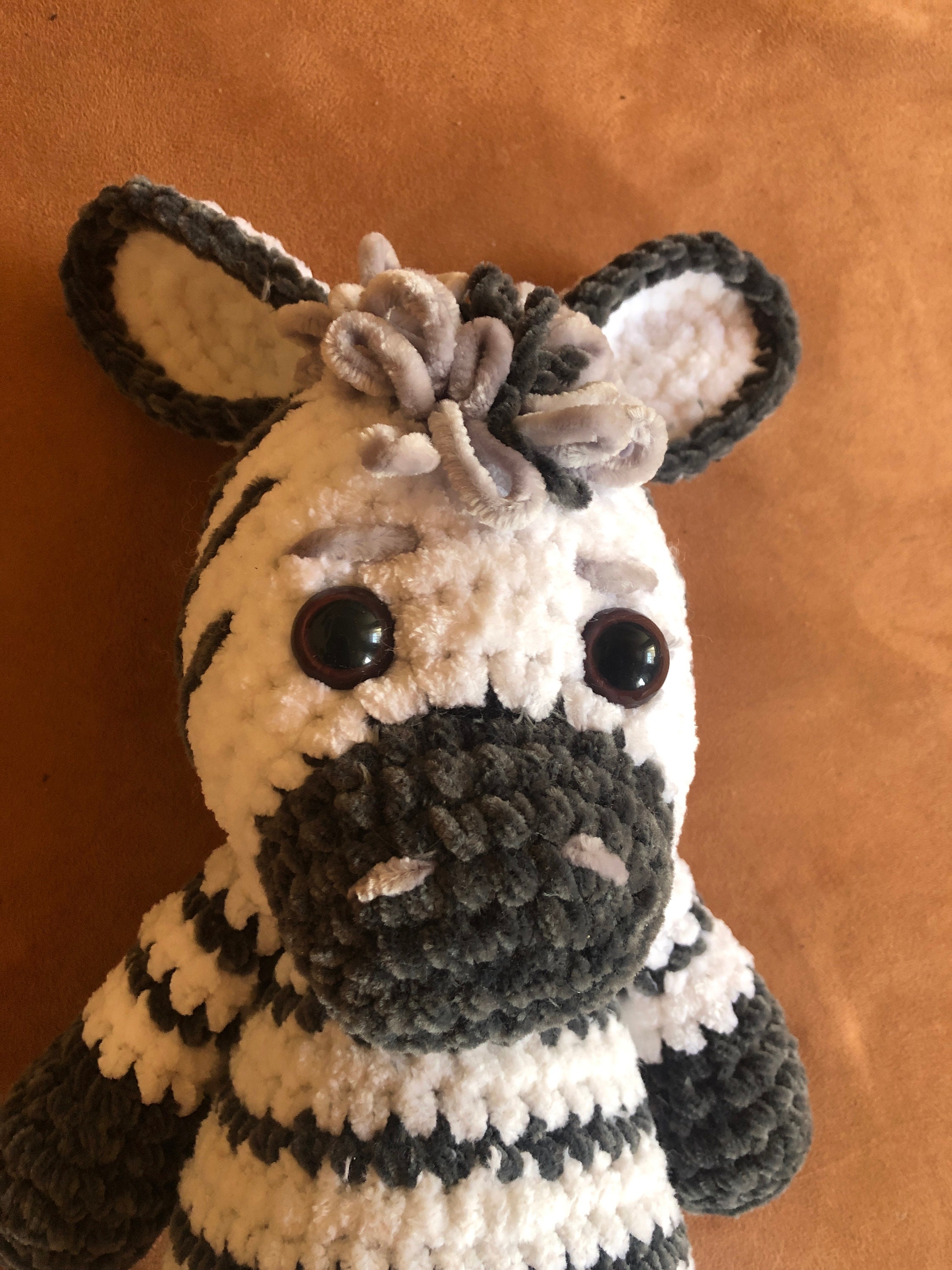Cute Zebra Cute Cuddly Toy With Safety Eyes Crocheted From - Etsy