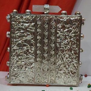 Abalone Sea Shell Inlaid Brass Clutch Bag Original Pāua Bag - Etsy