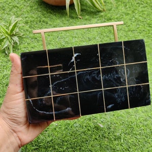 Resin Handbag Exclusive Look Handbag With Brass Handle Clutch Wedding ...