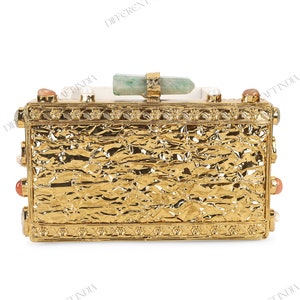 Abalone Sea Shell Inlaid Brass Clutch Bag, Original Pāua Bag Oyster ...