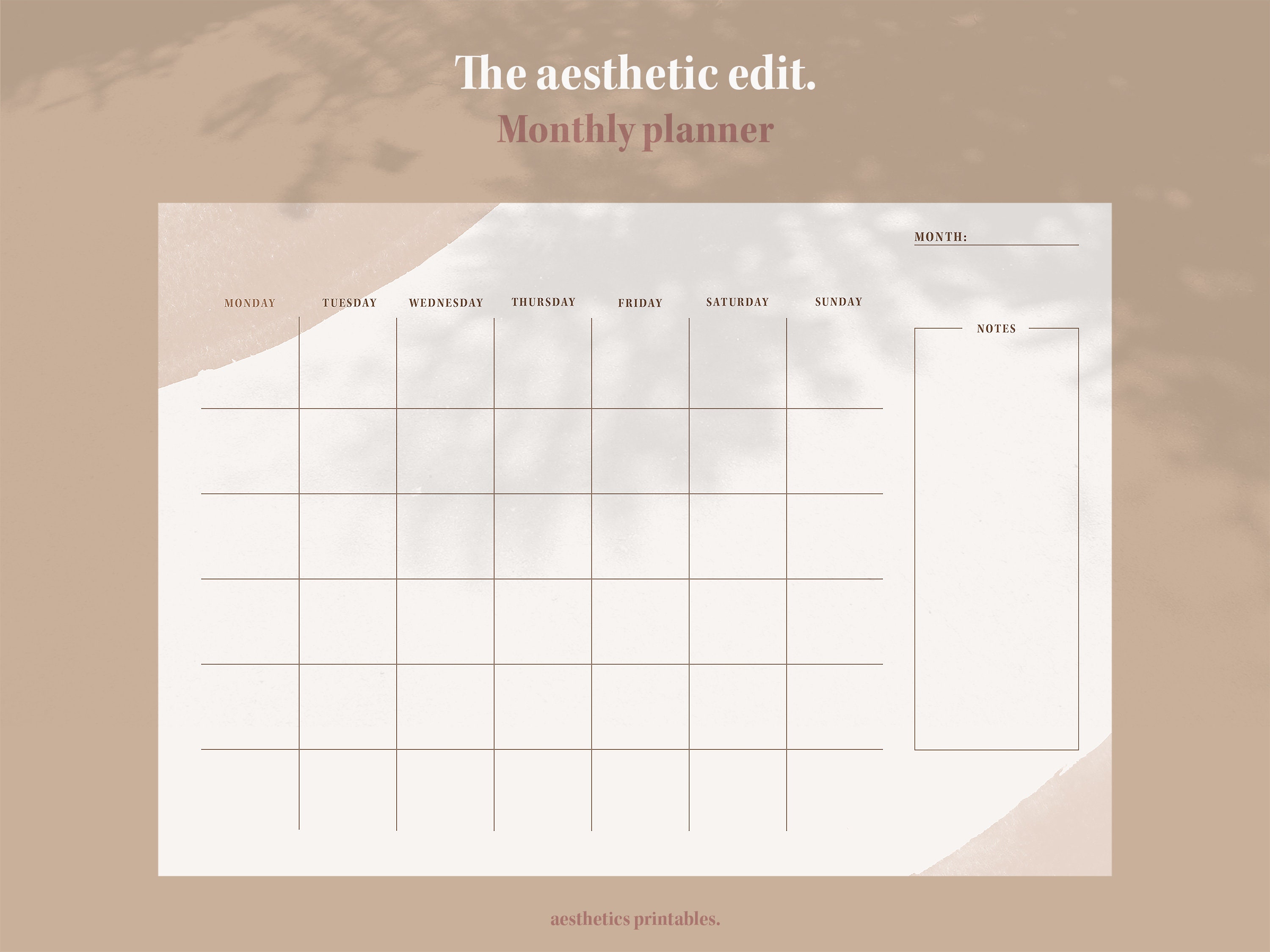 Aesthetic Planner Printables