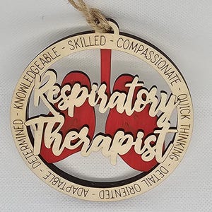 Respiratory Therapist Christmas Tree Ornament. Laser Cut - Etsy