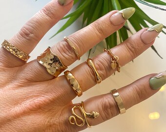 Chunky Gold Ring | Etsy